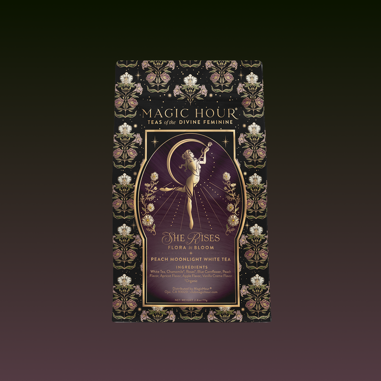 Flora In Bloom: Peach Moonlight White Tea – Magic Hour
