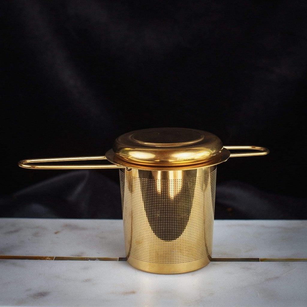 Midas Touch: Golden-Hued Tea Strainer - Magic Hour