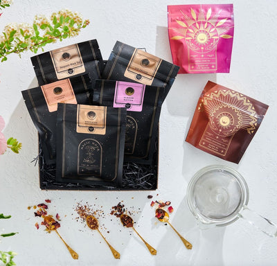 Magic Hour Sampler Box with Tea in Hand - Magic Hour